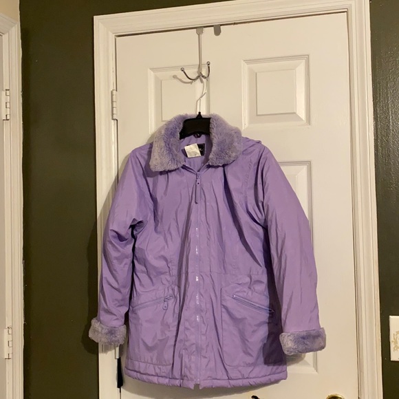 Outbrook | Jackets & Coats | Outbrook Purple Coat W Detachable Hood ...